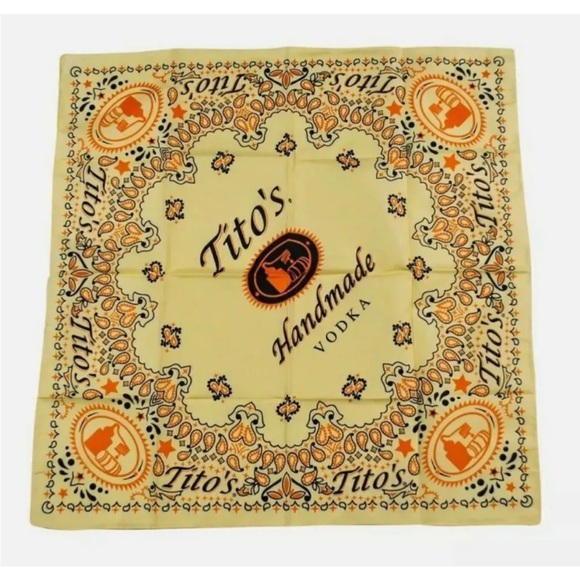 Tito’S | Accessories | Titos Handmade Vodka Brand Logo Bandana | Poshmark